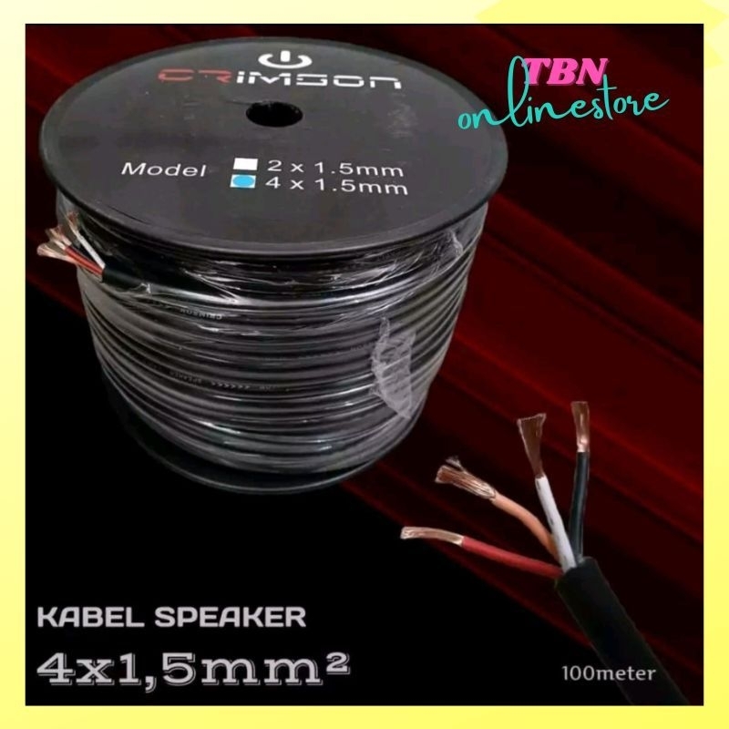 Jual KABEL AUDIO KABEL SPEAKER 4x2.5mm CRIMSON Kabel Tasker PERMETER ...