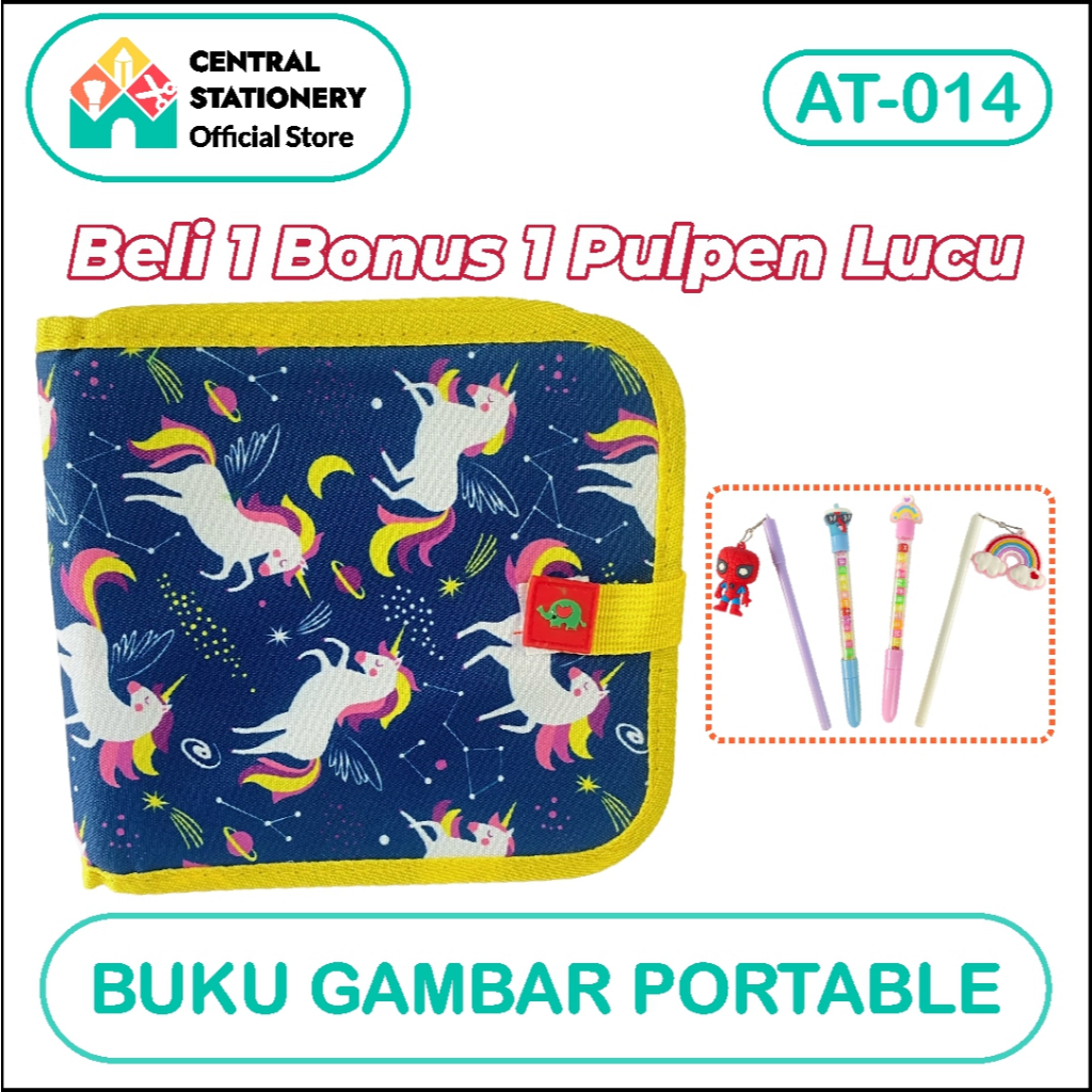 Jual Buku gambar portable bisa dihapus magic book 10 halaman AT-014 ...