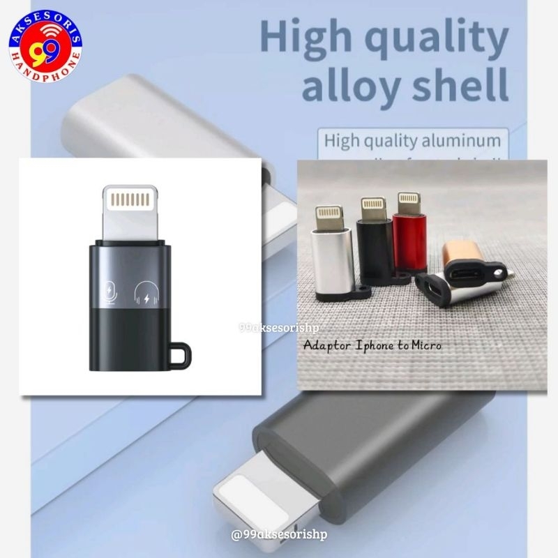 Jual SAMBUNGAN / CONVERTER MICRO KE IPHONE PENGAIT | Shopee Indonesia