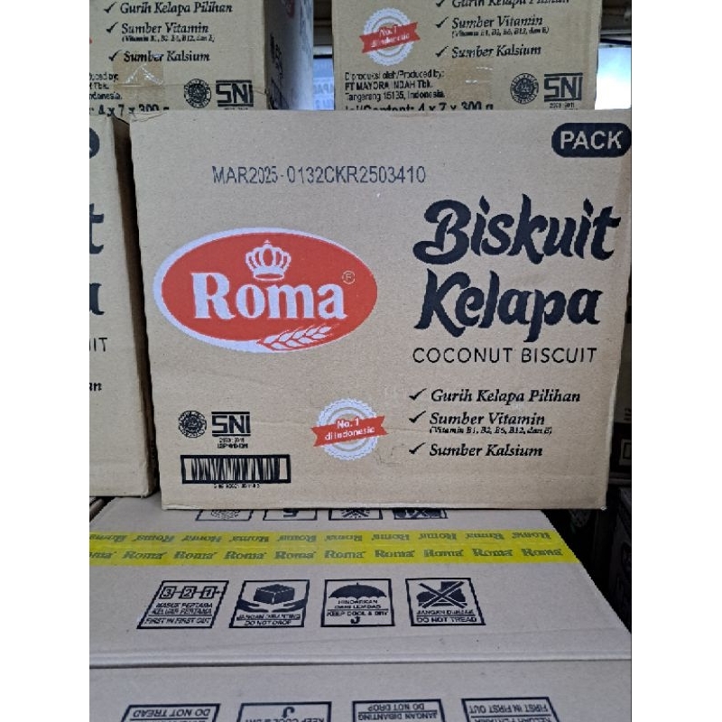 Jual Roma Biskuit Kelapa 1 dus (28 pcs/300g/karton) | Shopee Indonesia