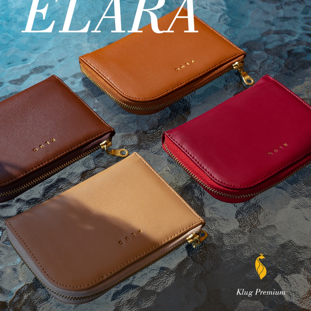 Jual ELARA Choco Wallet - KLUG Dompet Harian Panjang Resleting YKK ...