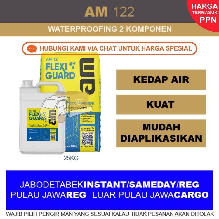 Jual AM 122 - PELAPIS ANTI BOCOR AREA BASAH & TERENDAM 25 kg | Shopee ...