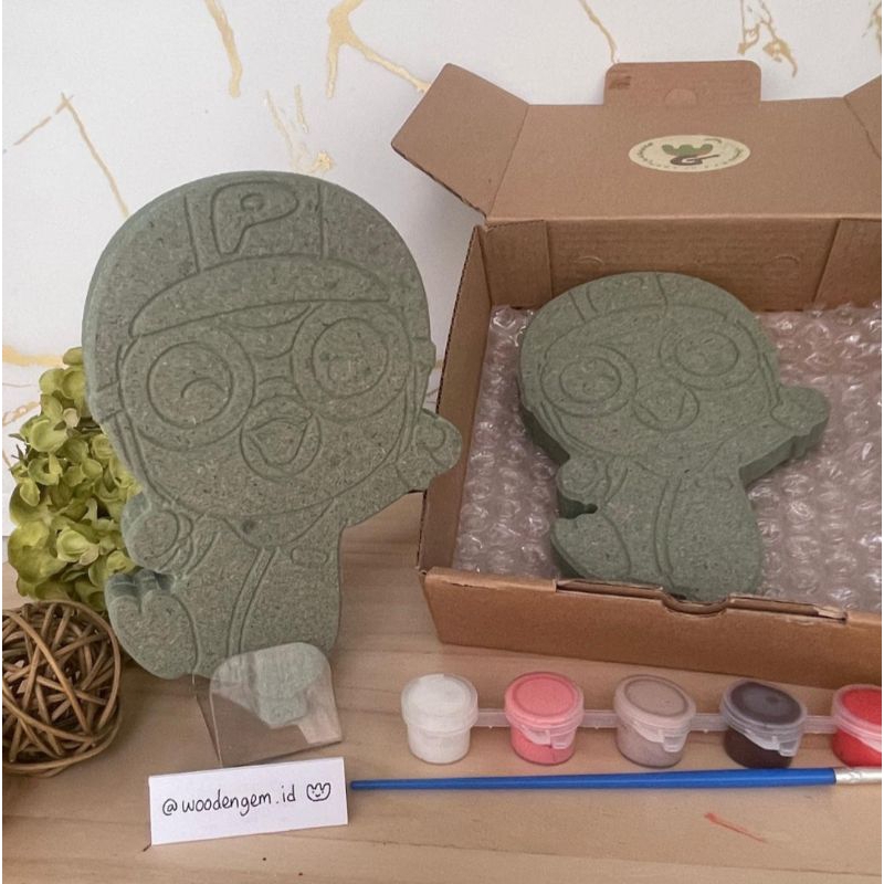 Jual DIY Wood Character Painting Mewarnai Melukis Kayu Karakter Pororo ...