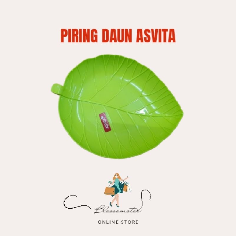 Jual PIRING MAKAN SAJI DAUN ASVITA PD 201 / LEAF GREEN PLATE AESTHETIC ...