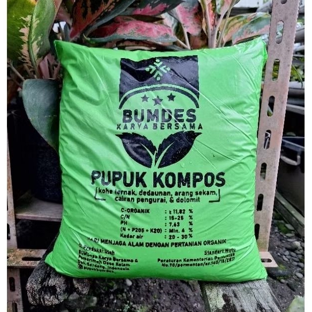 Jual Pupuk Kompos Organik Kualitas Terbaik dan Siap Pakai Kemasan 3 kg ...