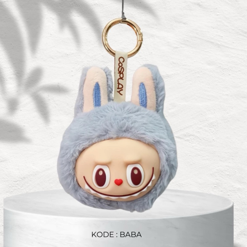 Jual BABA HEAD Labubu Popmart Macaron Lisa Keychain Gantungan Monster ...