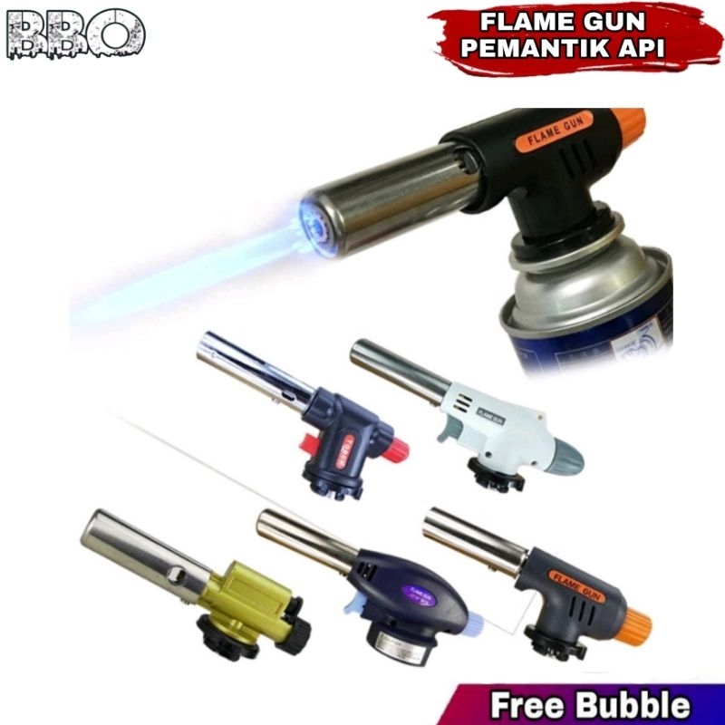 Jual Pemantik Api Portable Flame Gun Gas Kaleng Torch BBQ Multi Purpose ...