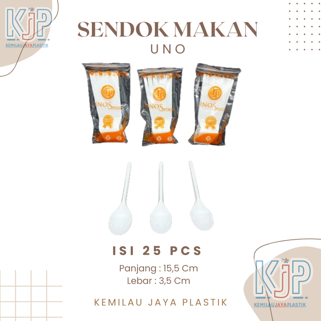 Jual Sendok Makan dan Garpu Makan Plastik UNO Putih Isi 25 Pcs | Shopee ...