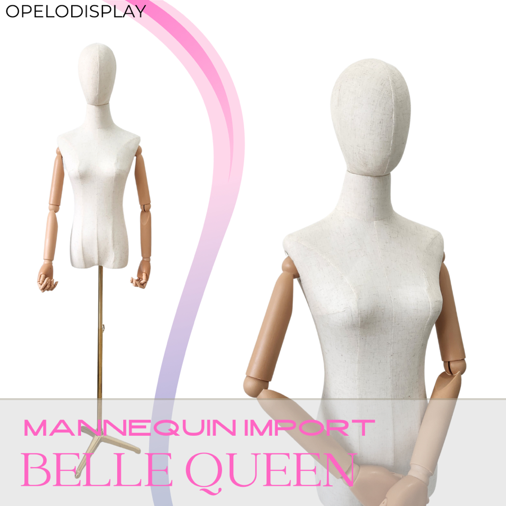 Jual MANNEQUIN PREMIUM BELLE QUEEN IMPORT KAKI SEGITIGA MIRROR GLOSSY ...