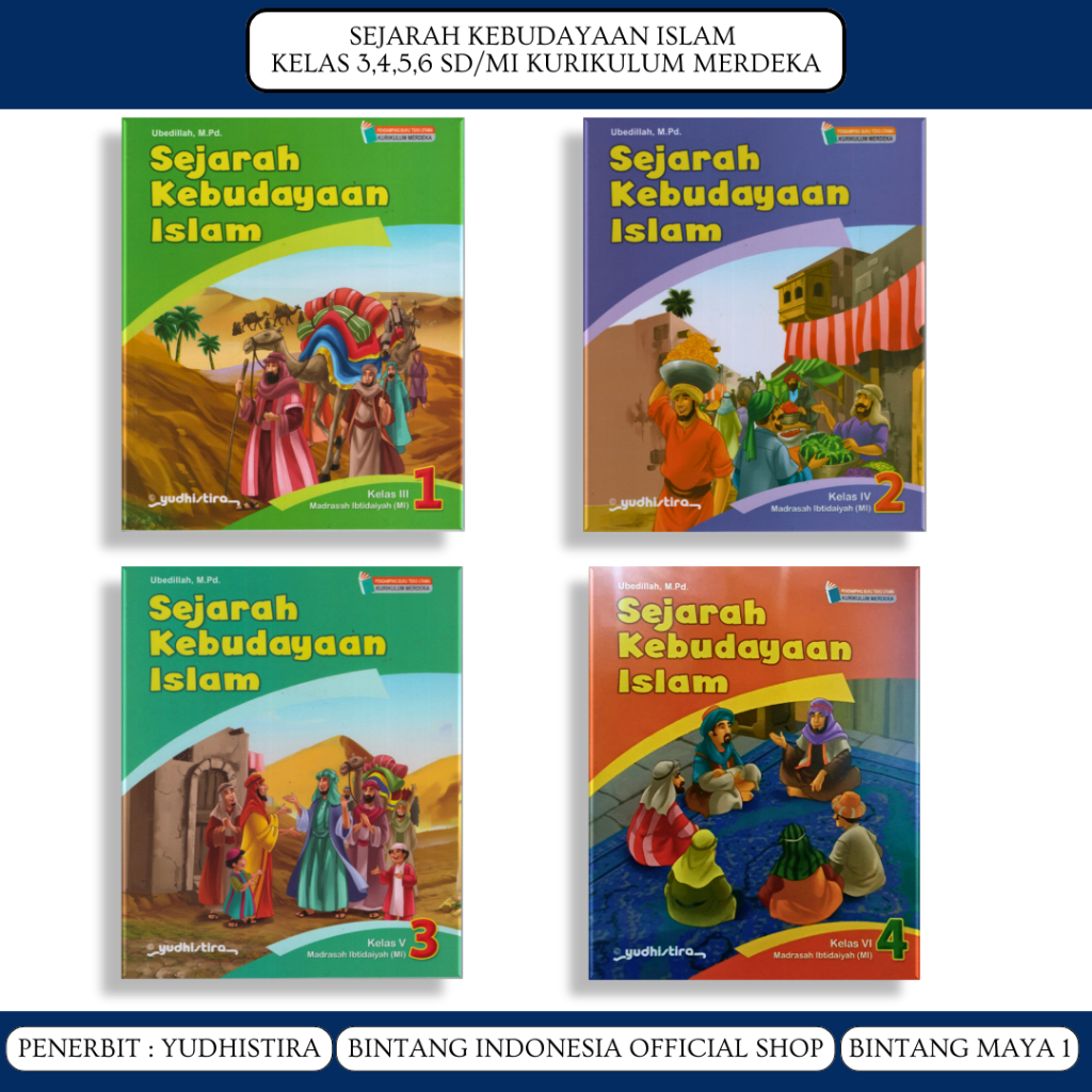 Jual Yudhistira - Buku pelajaran SKI Sejarah Kebudayaan Islam kelas 3,4,5 dan 6 SD Kurikulum ...