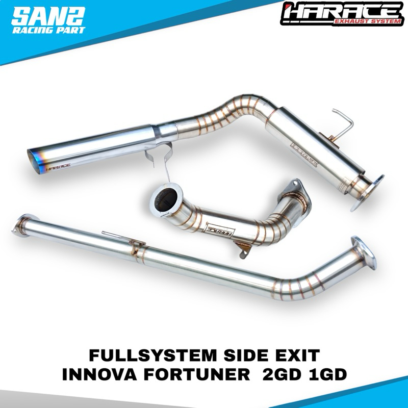 Jual full system side exit toyota fortuner vrz 2gd 2kd innova 2kd ...