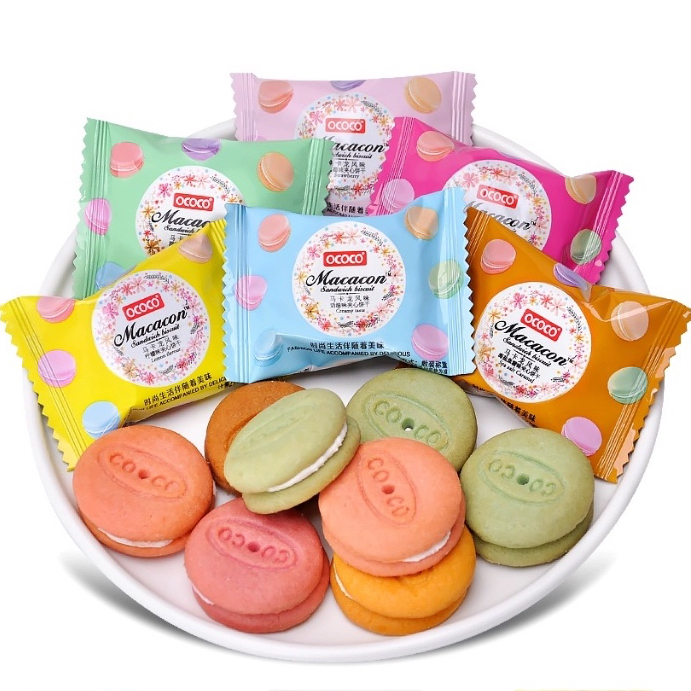 Jual OCOCO马卡龙饼干 6g macarons biskuit makaron | Shopee Indonesia