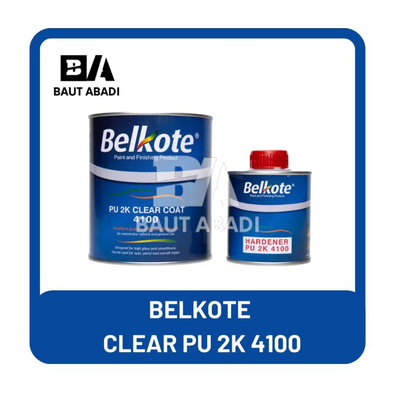 Jual Clear Belkote PU 2K 4100 Gloss 250 ml 1 kg | Shopee Indonesia