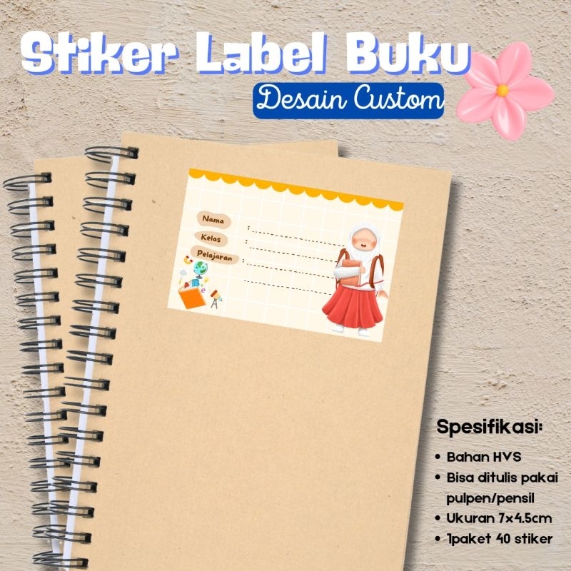 Jual Stiker Label Buku Pelajaran / Stiker buku mata pelajaran | Shopee ...