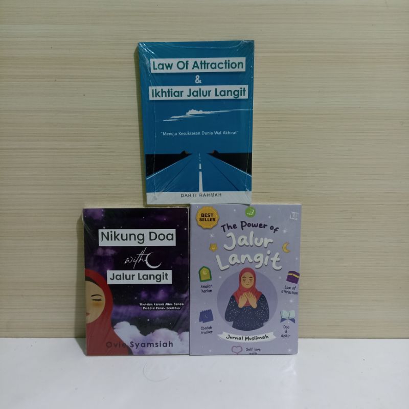 Jual Paket 3 Buku The Power Of Jalur Langit Nikung Doa With Jalur Langit Law Of Attraction 