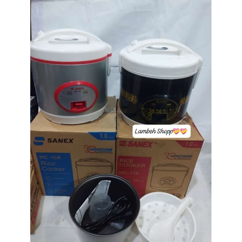 Jual rice cooker mini ukuran 1 liter mc 158 merk sanex Garansi servis 1 ...