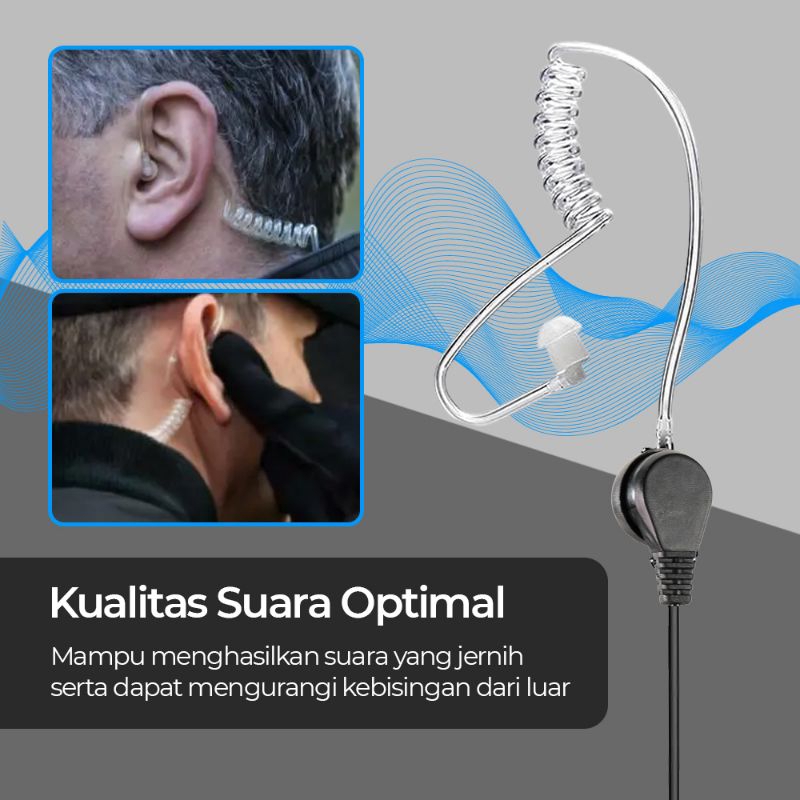 Jual Headset - earphone - Headset Ht - walkie talkie ht FBI Style tipe ...