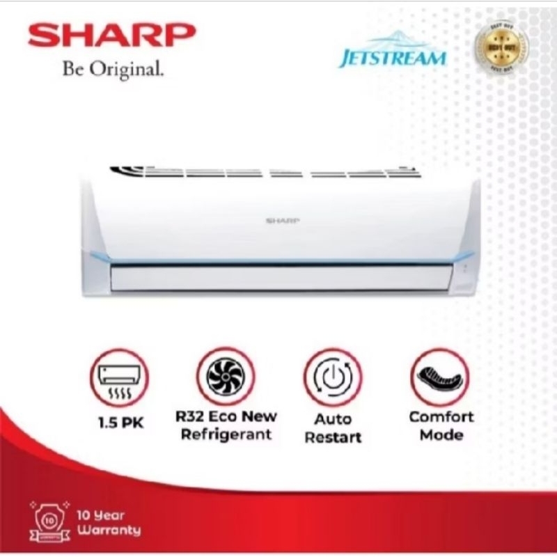 Jual AC Sharp 1,5 PK AH A12 SAY Thailand Original Garansi Resmi ...
