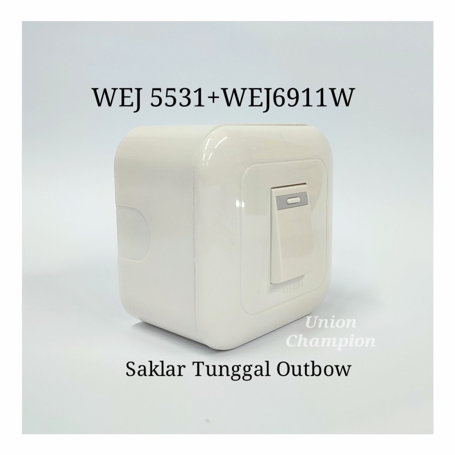 Jual Saklar Engkel/Tunggal OUTBOW PANASONIC WEJ5531+WEJ6911W | Shopee ...