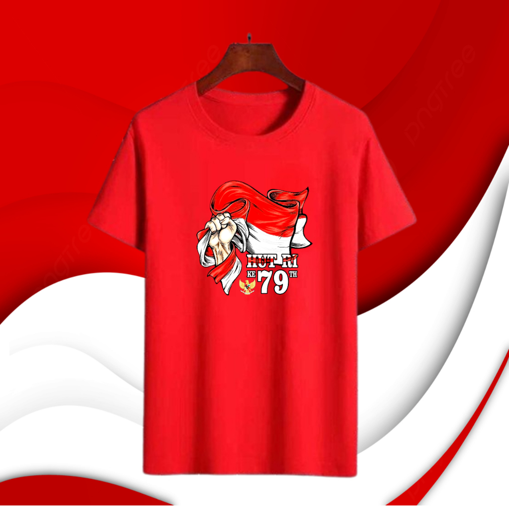 Jual Baju Kaos 17 Agustus DIRGAHAYU Indonesia Dewasa Pria dan Wanita Motif HUT RI KE 79 / Tshirt ...
