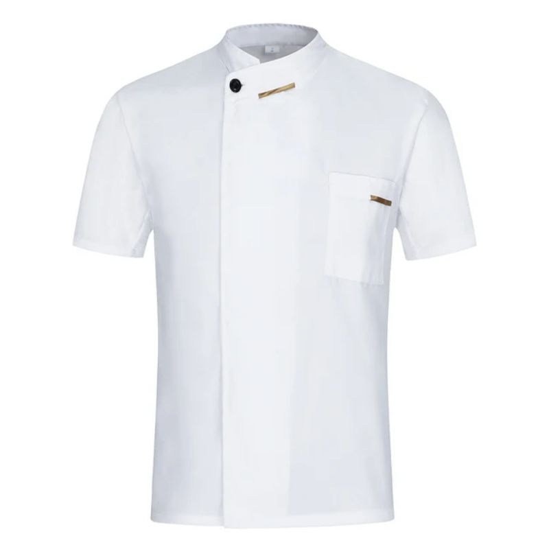 Jual BAJU KOKI BAJU CHEF UNISEX LENGAN PENDEK ( kode A.p ) | Shopee ...