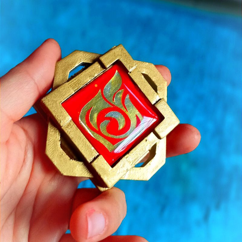 Jual Genshin Impact Vision Glow in the Dark - Emblem - Hu Tao - Pyro ...