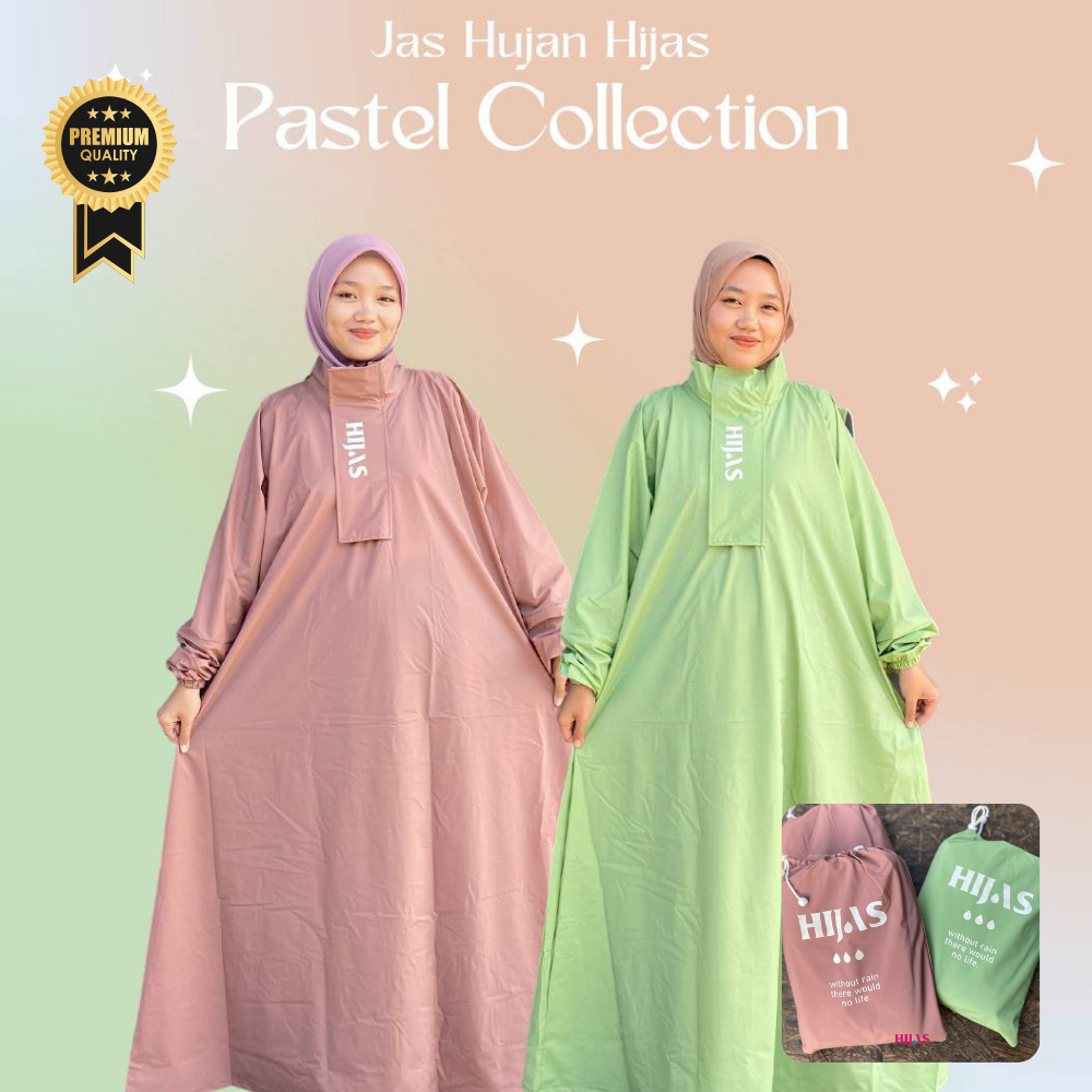 Jual Jas hujan anti air model gamis / Jas hujan bahan import / Jas ...