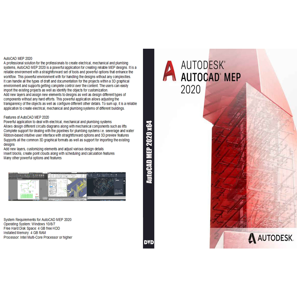Jual DVD AutoCAD MEP 2020 x64 | Shopee Indonesia