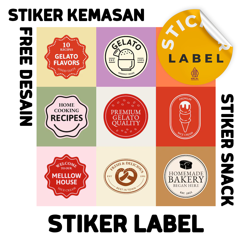 Jual Sticker Kemasan Makanan Snack Stiker Label | Shopee Indonesia