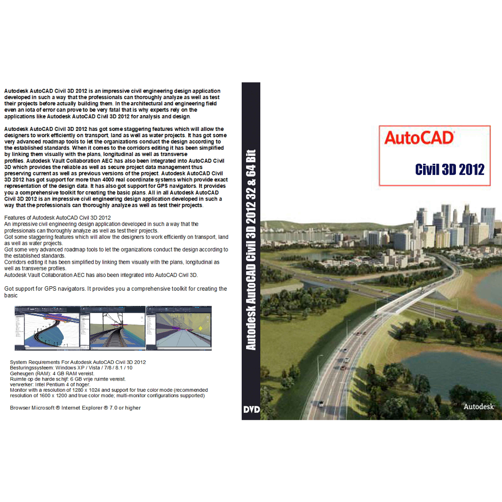 Jual DVD AutoCAD Civil 3D 2012 32 dan 64 bit | Shopee Indonesia