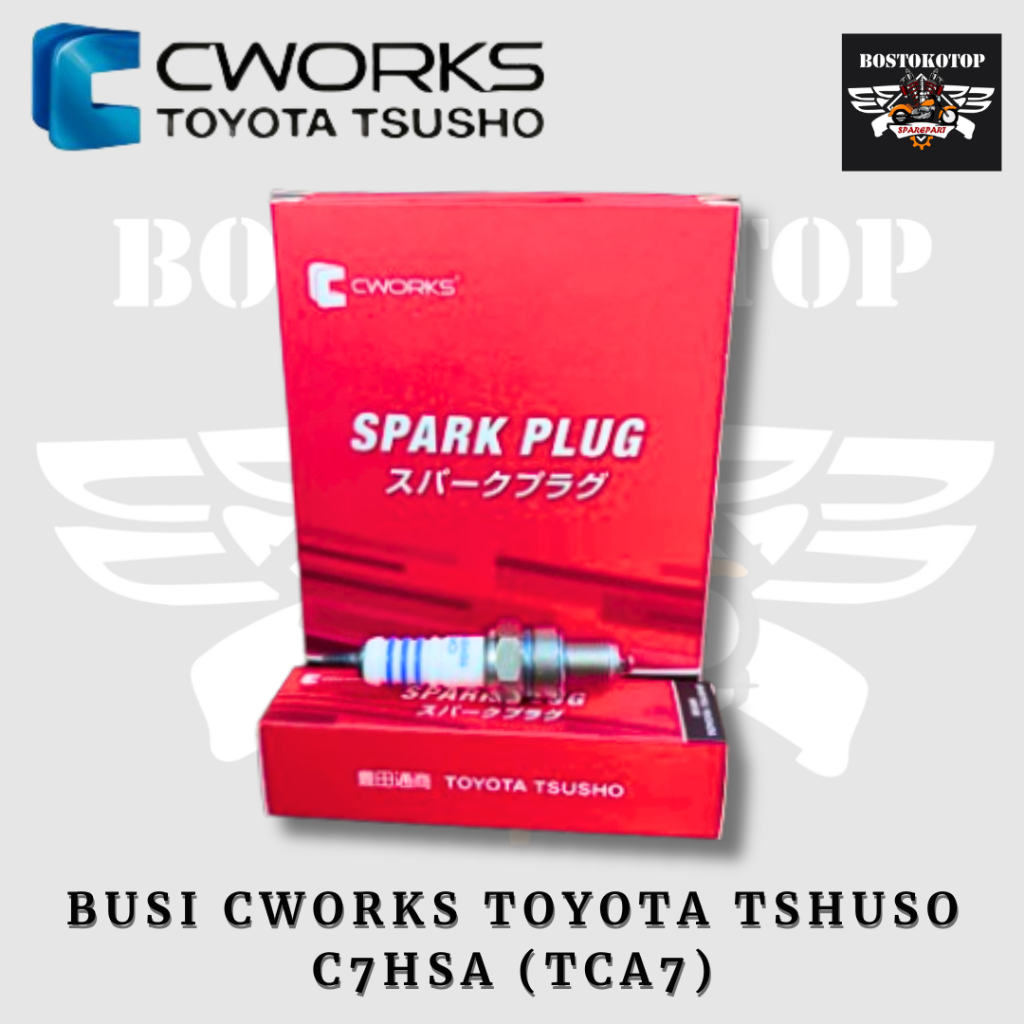 Jual Cworks Toyota Tsusho Spark Plug Busi Tipe C7HSA (TCA7) Astrea ...