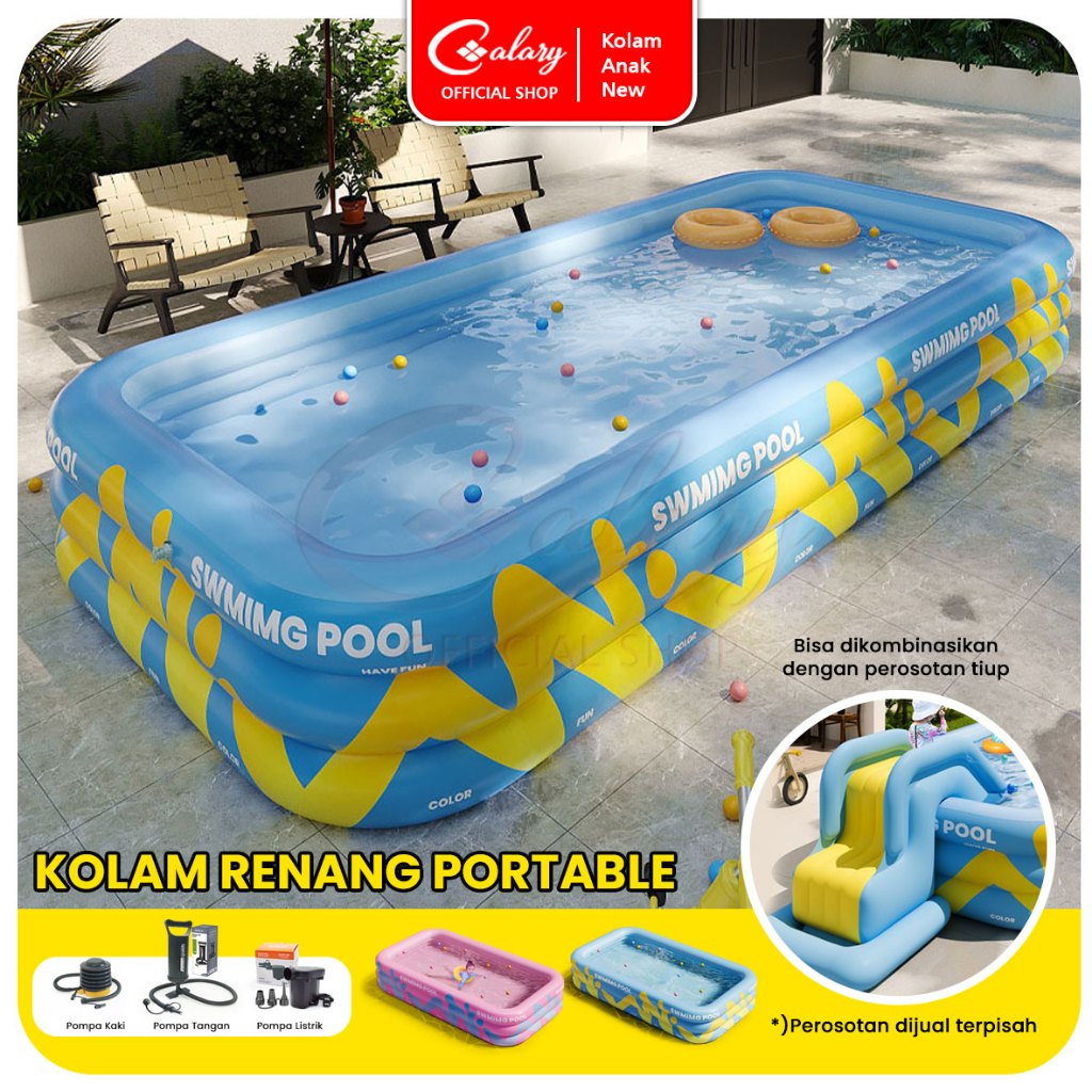 Jual 𝐂𝐀𝐋𝐀𝐑𝐘 Kolam Renang Anak Prosotan Tiup 310x175x56cm Inflatable ...