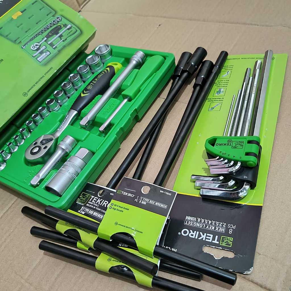 Jual TEKIRO Kunci SOCKET WRENCH Lengkap full set / Alat Bengkel Murah / Tools / Peralatan ...