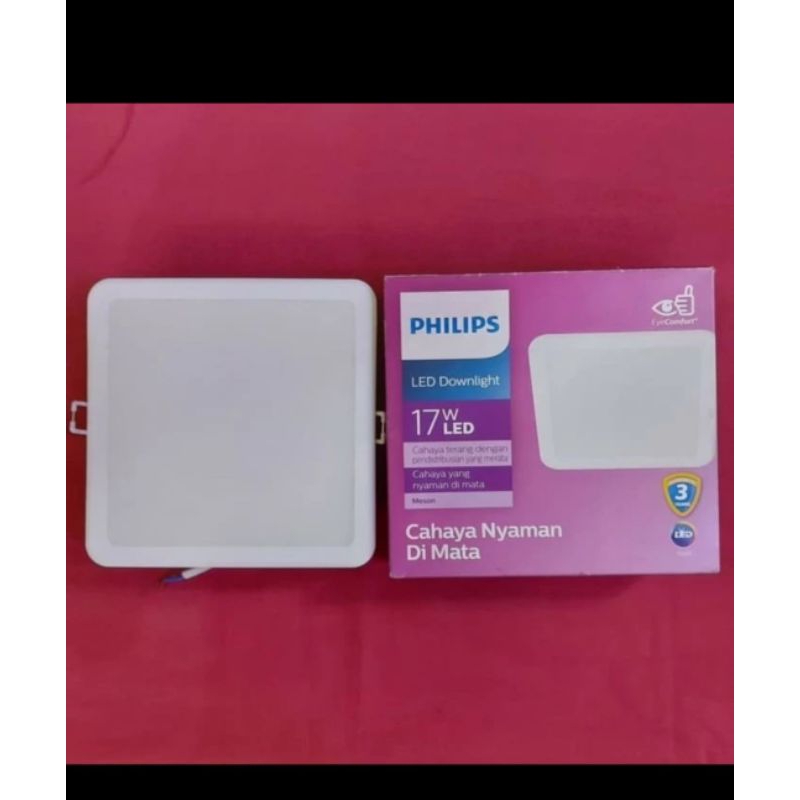Jual Philips downlight led panel meson square kotak inbow taman 9w 13w 17w recessed down light ...