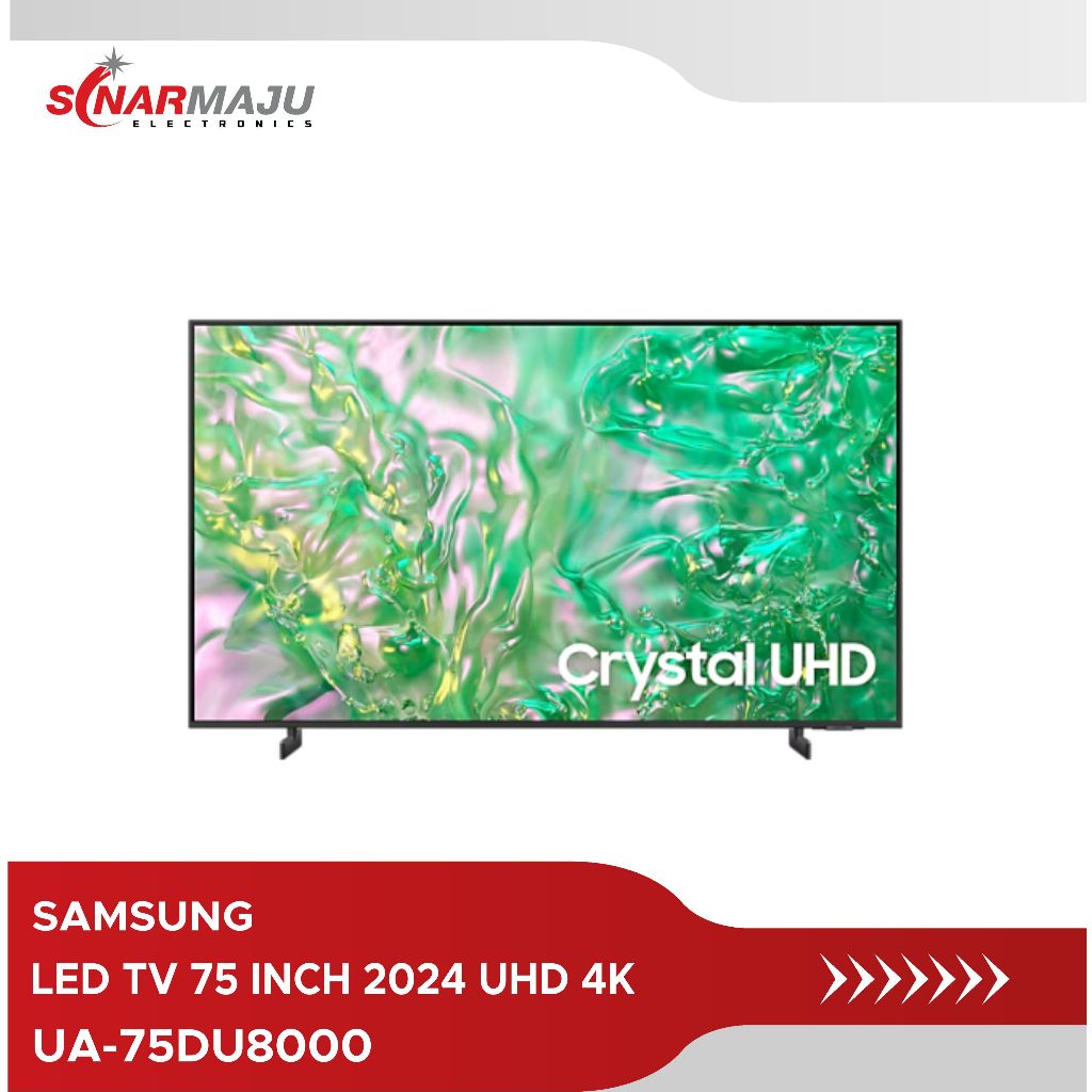 Jual LED TV SAMSUNG 75 INCH UHD 4K 2024 UA-75DU8000 | Shopee Indonesia