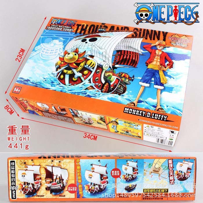 Jual Kapal One Piece Thousand Sunny Model Kit Grand Ship New Kapal ...