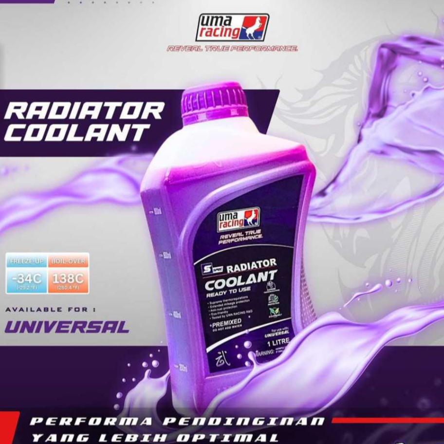 Jual AIR RADIATOR UMA RACING 1 LITER RADIATOR COOLANT RACING UNIVERSAL ...