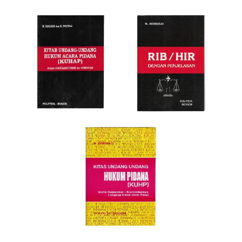 Jual Buku KUHP Pidana, Kitab Undang Undang Hukum acara Pidana, RIB/HIR Pengarang M. Karjadi Dan ...