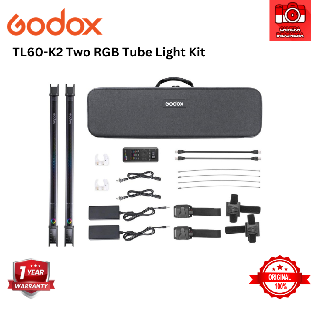 Jual Godox TL60 K2 RGB LED Tube Light Kit-2 | Shopee Indonesia
