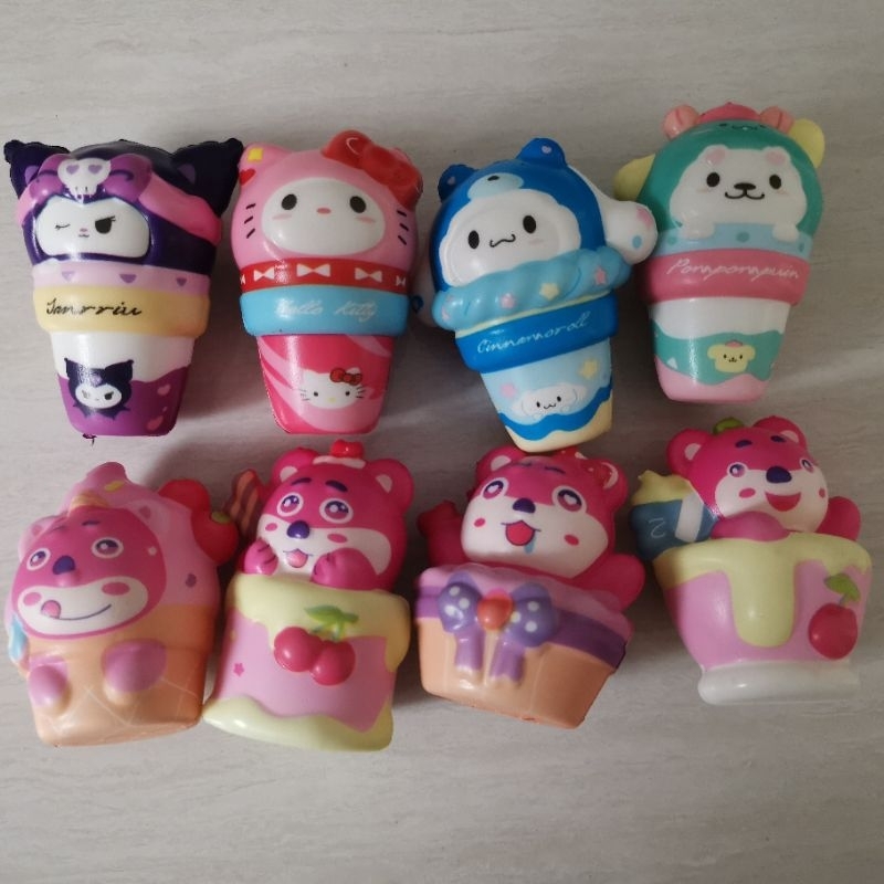 Jual [Ice cream] Squishy Sanrio Lotso Berbentuk Es Krim Sponge Fidget ...