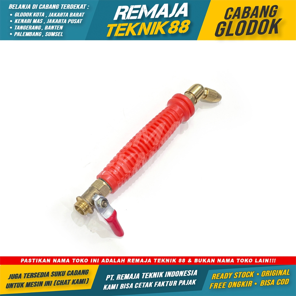 Jual NOZZLE STEAM ALAT CUCI AC JET / GAGANG + KERAN MERAH + APOLLO ...