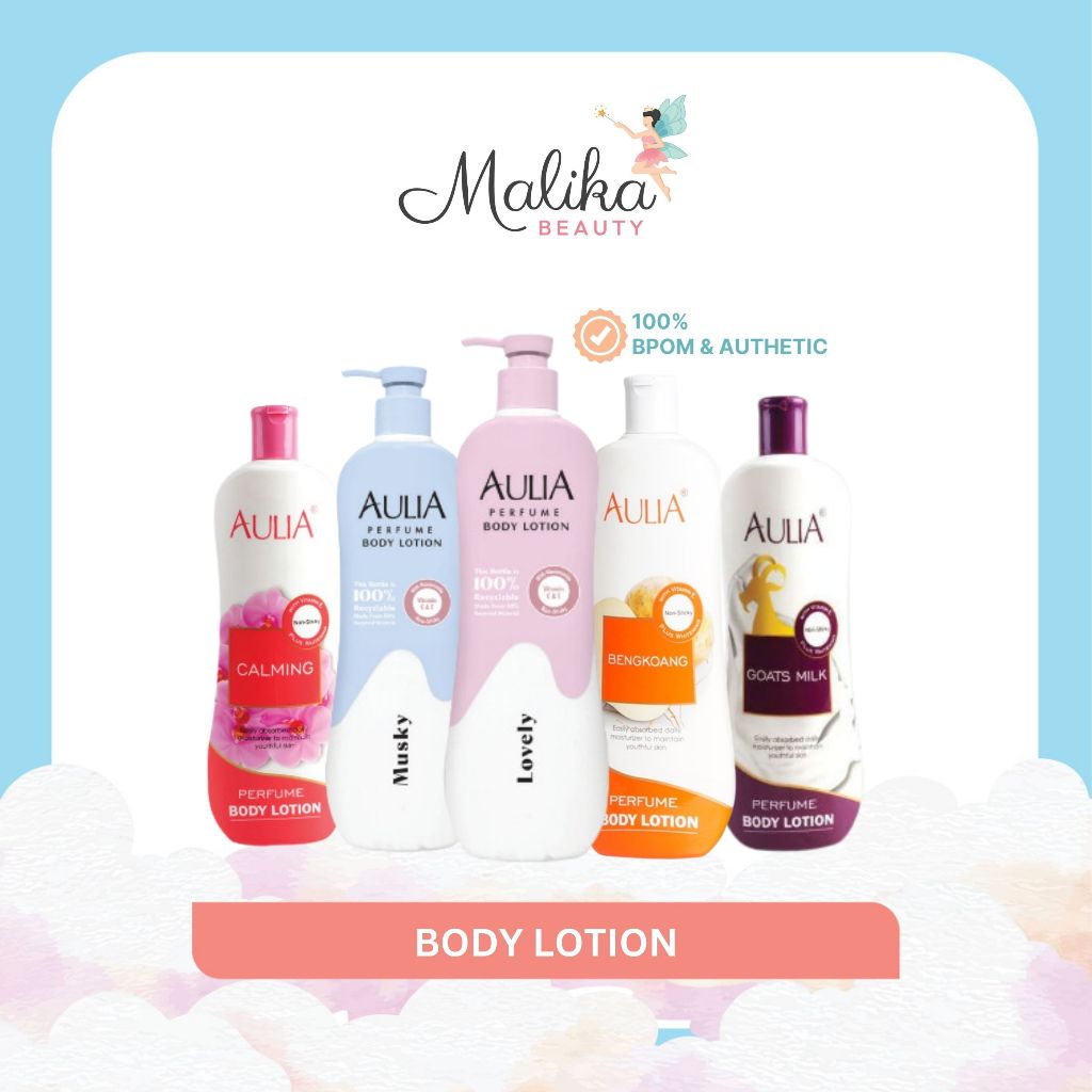 Jual Malika Beauty | AULIA Perfume Body Lotion 600ml | Hand & Body ...