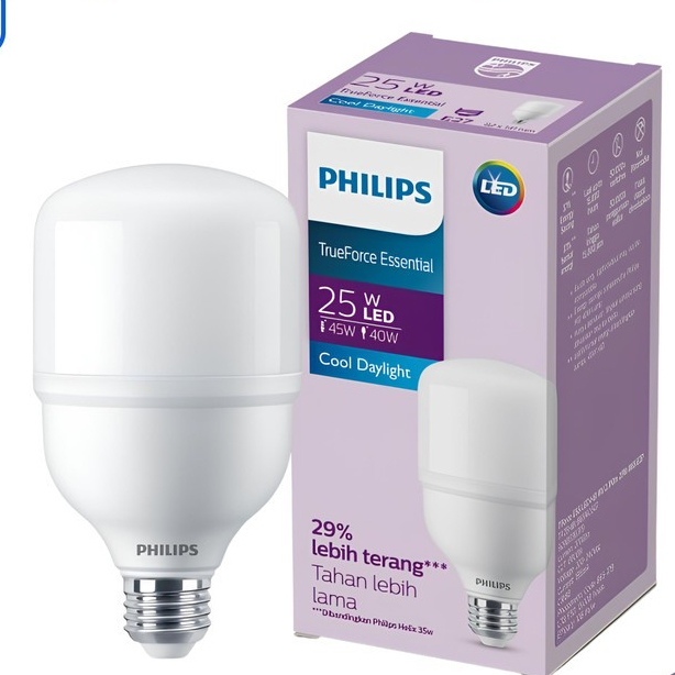 Jual PHILIPS Essential True Foce TrueForce TForce LED Bulb - 25 Watt | Shopee Indonesia