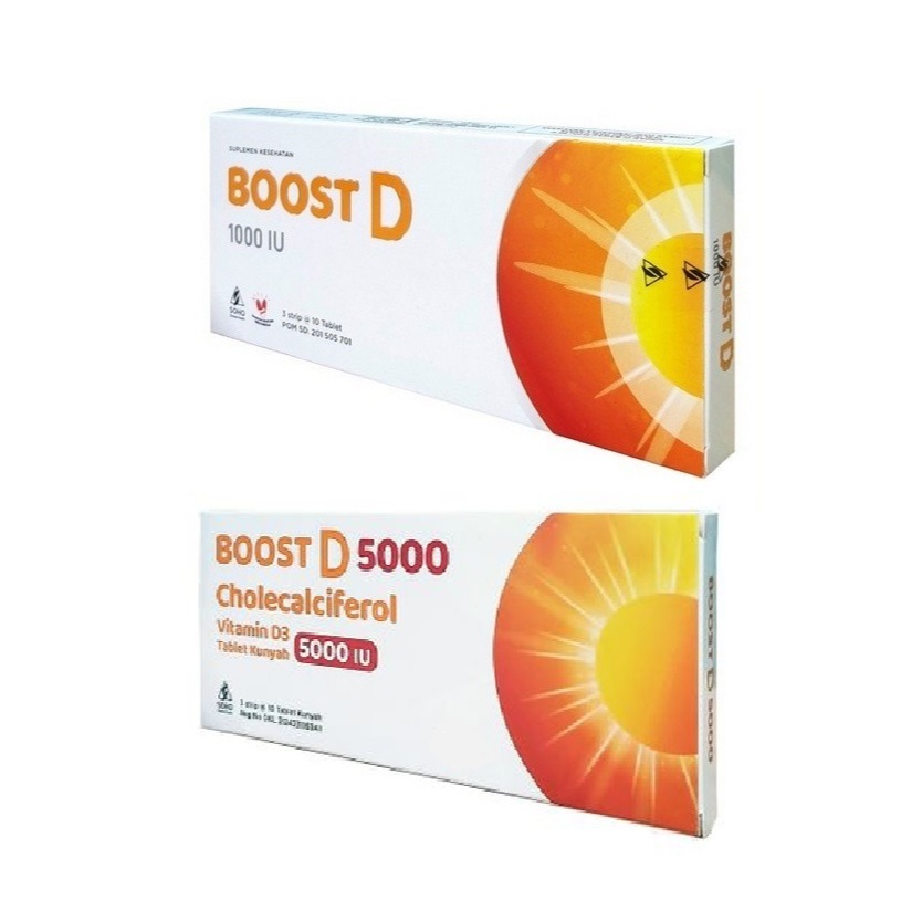 Jual Boost D 1000 IU / 5000 IU - Vitamin D3 1000 IU / 5000 IU - 30 ...