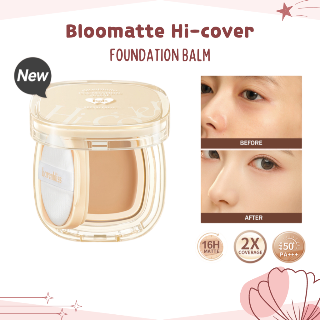Jual BNB Barenbliss Bloomatte Hi-Cover Foundation Balm SPF 50+ PA+++ 12g/Foundation | Shopee ...