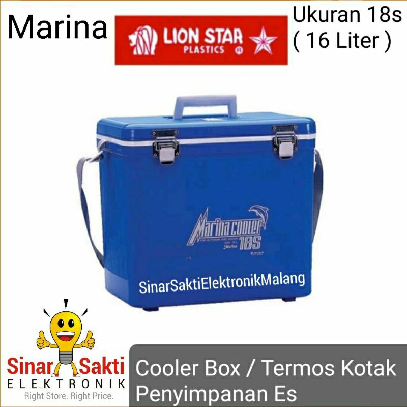 Jual Cooler Box 18s Lion Star Marina Ice Box Termos Kotak Penyimpanan ...