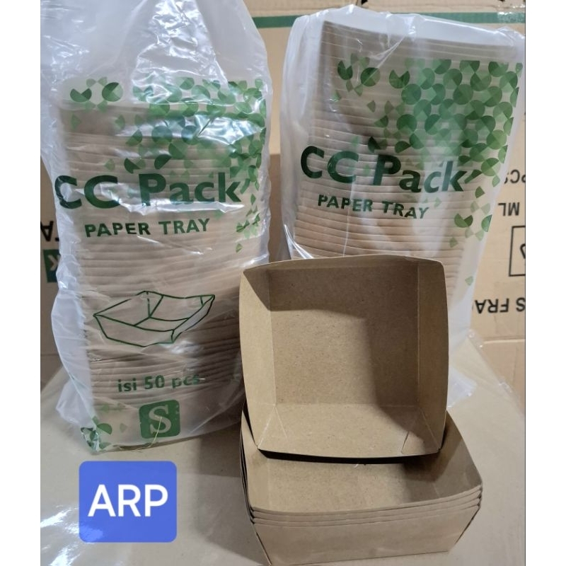 Jual Paper tray Craft Ukuran S/Paper tray coklat-craft Ukuran S ...