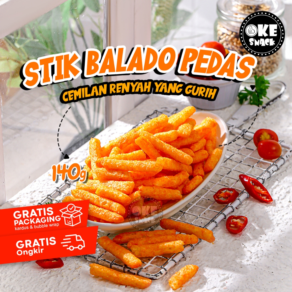 Jual Stick Balado Pedas | Stik Balado - 140g | Shopee Indonesia