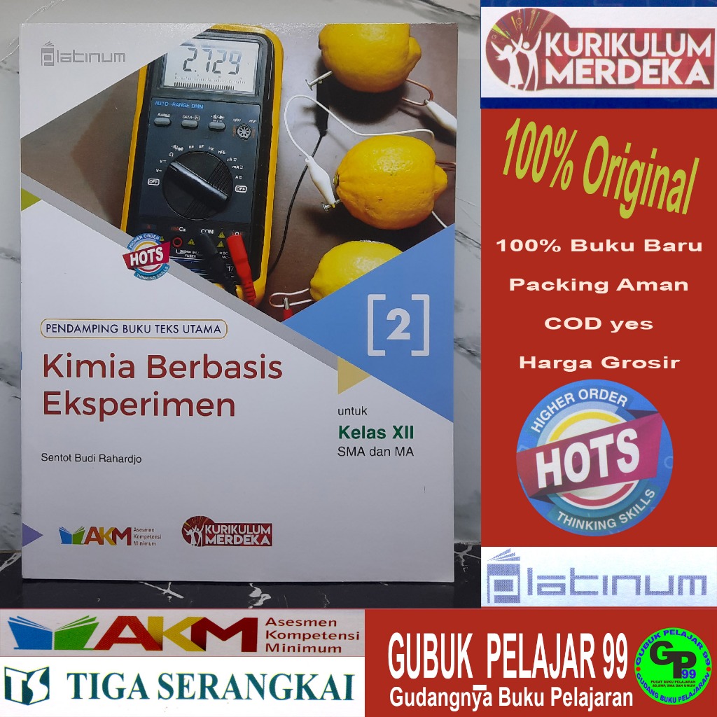 Jual Buku Paket KIMIA Berbasis Eksperimen 2 Kelas 12/XII SMA/MA Kurikulum Merdeka Platinum PT ...