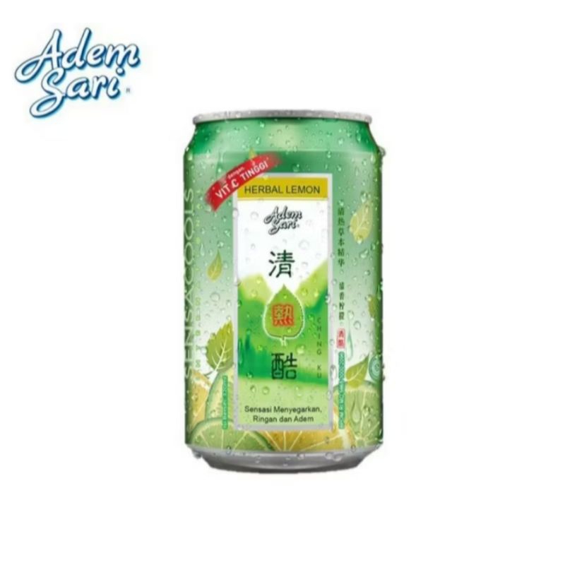 Jual Adem sari herbal lemon kemasan kaleng 330 ml | Shopee Indonesia
